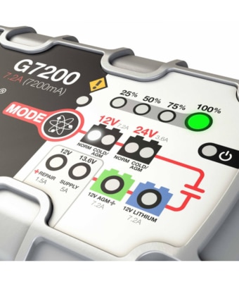 Noco Ultrsafe Battery Charger and Maintainer 7.2A 12v/24v – G7200 ...